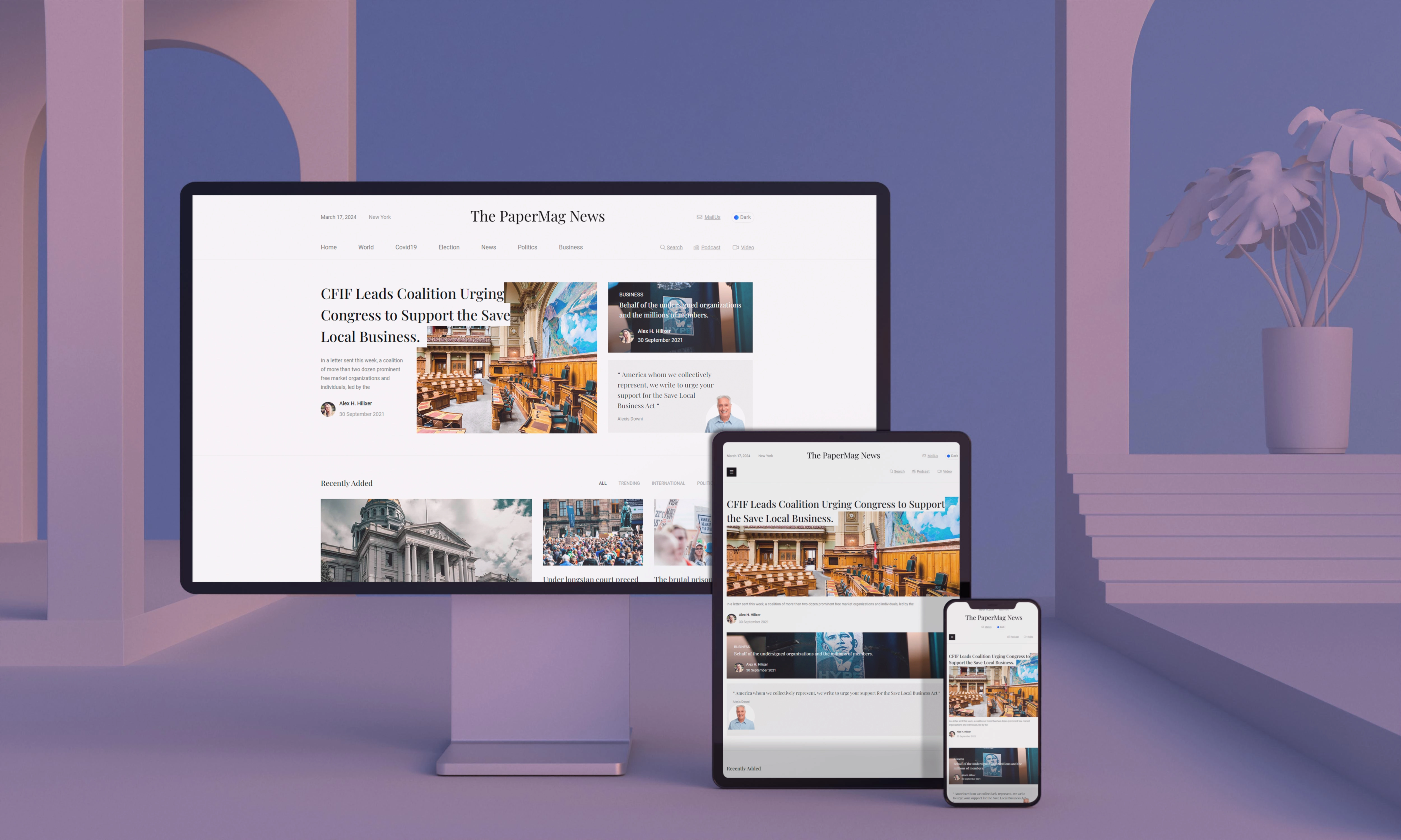 Newspaper Website WordPress Theme Development - itcroc